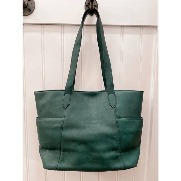 Joy Susan | Bags | New Joy Susan Judy Turnlock Tote Bag In Dark Teal ...